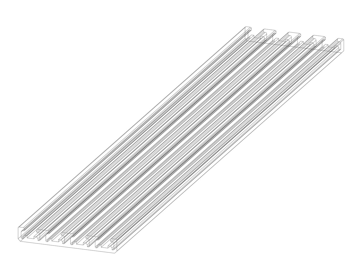 Aluminum Extruded Linear Guide Rail For Jigs 3D - TurboSquid 2176384