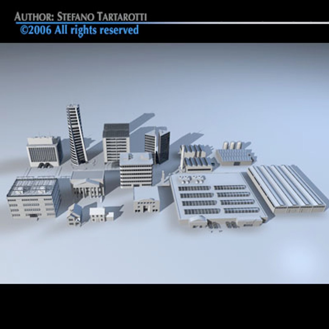 City Buildings 1 Skyscraper 3d Model