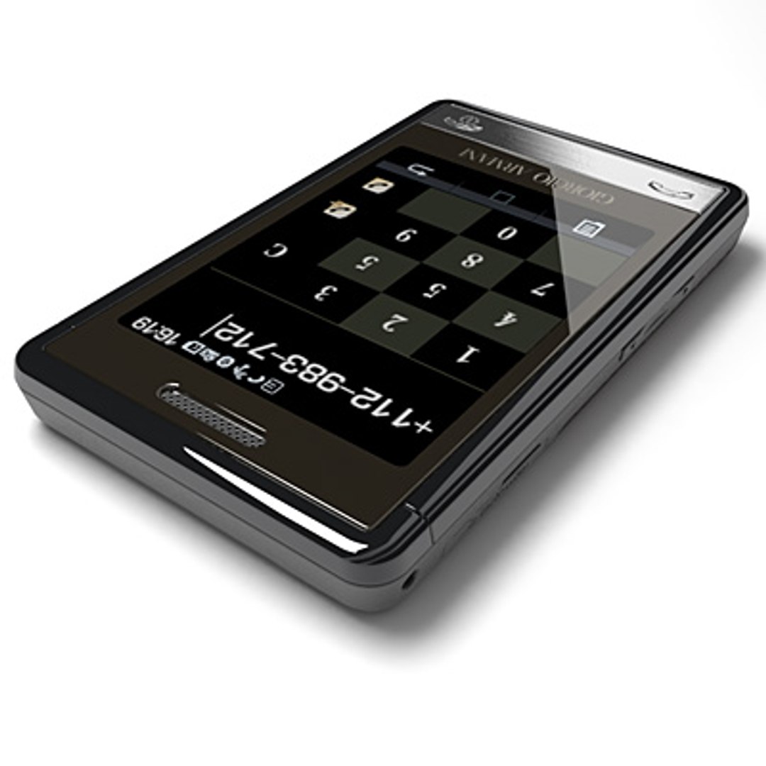 3d model samsung p520 giorgio armani