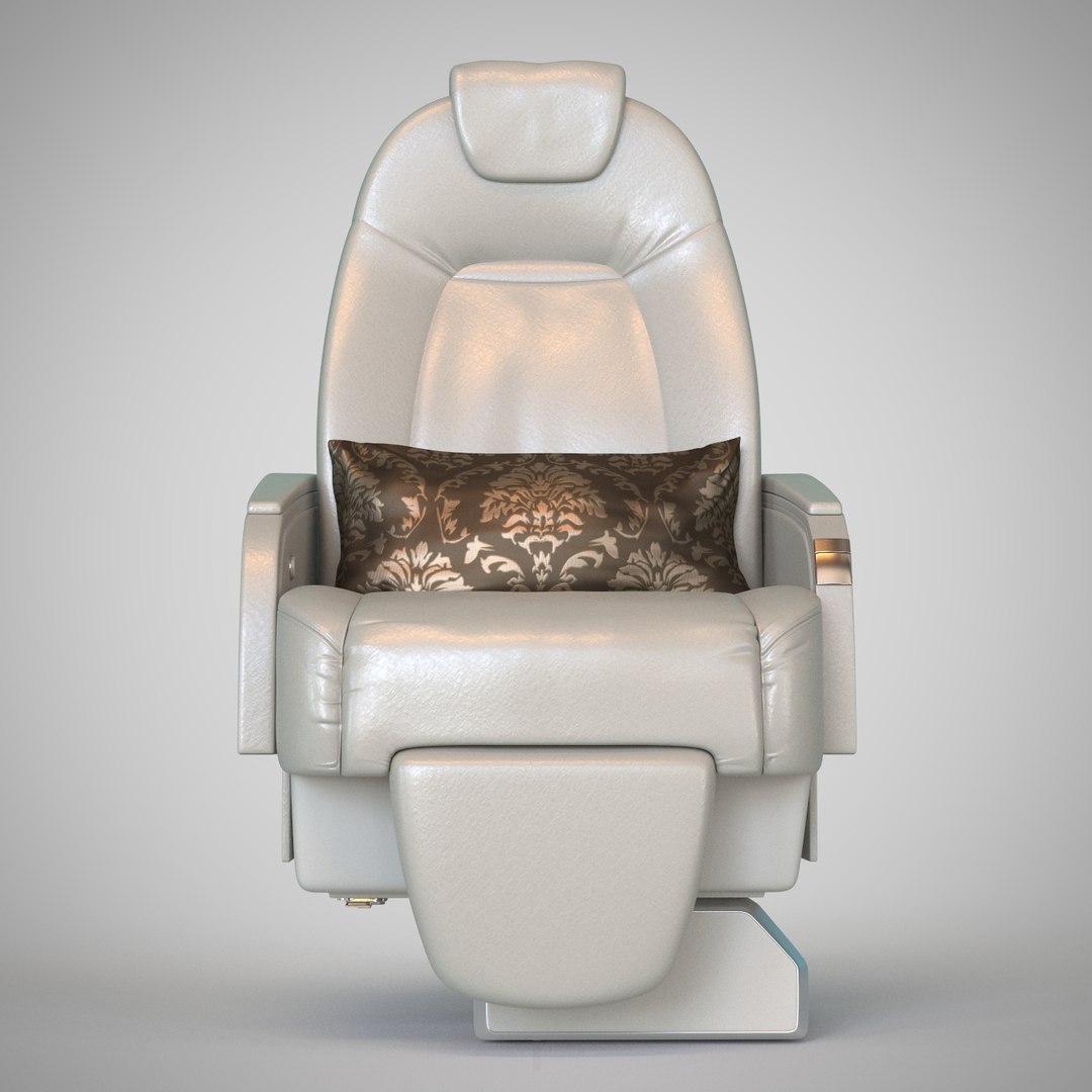 3d Model Private Jet Seat