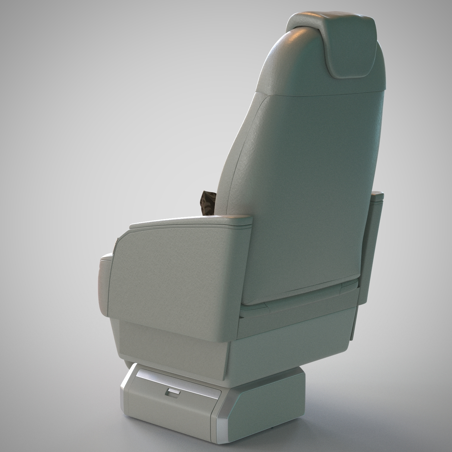 3d model private jet seat