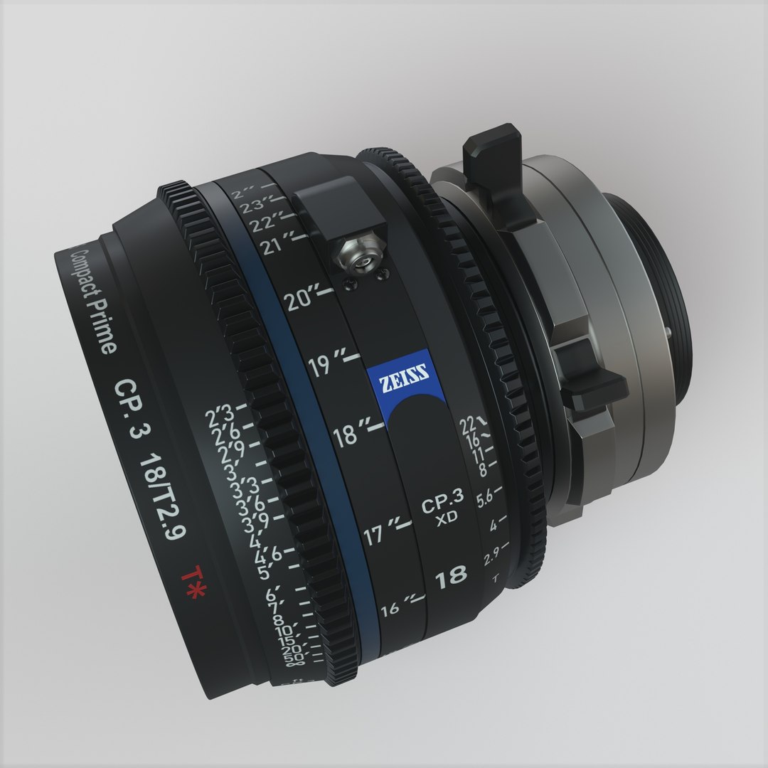 3D Model Lens Zeiss - TurboSquid 1799981