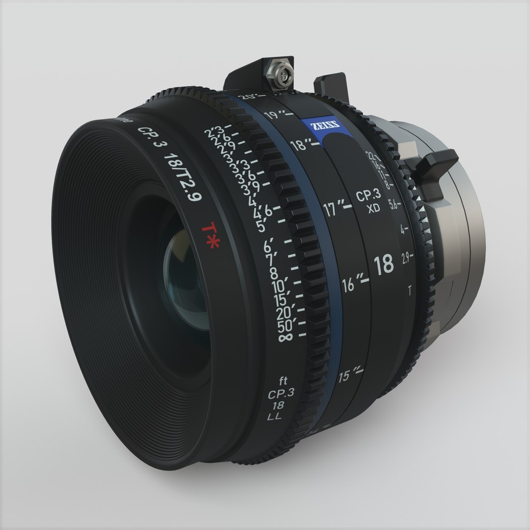 3D Model Lens Zeiss - TurboSquid 1799981