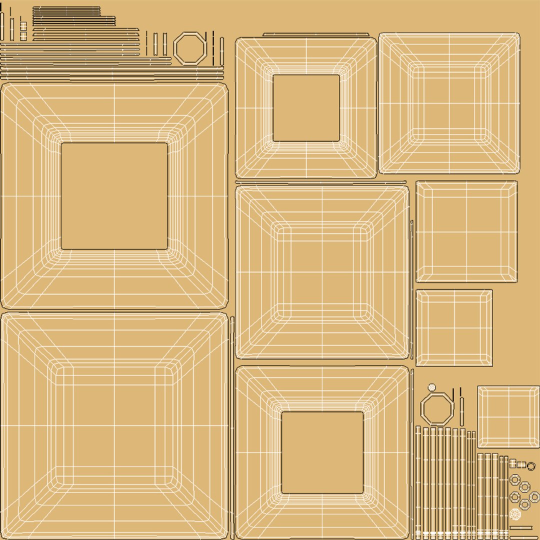 3D Black Square Plate Stand - TurboSquid 2169012