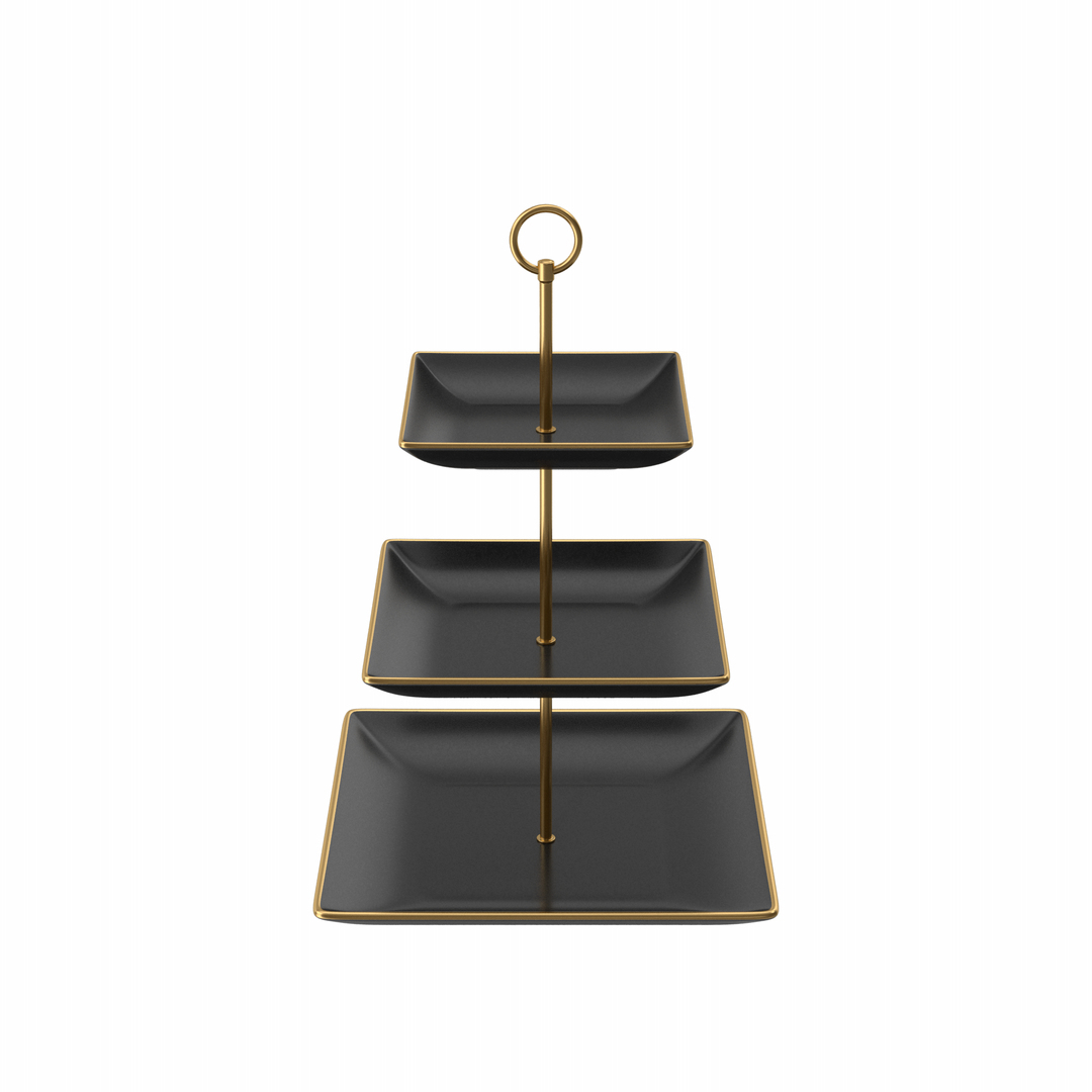 3D Black Square Plate Stand - TurboSquid 2169012