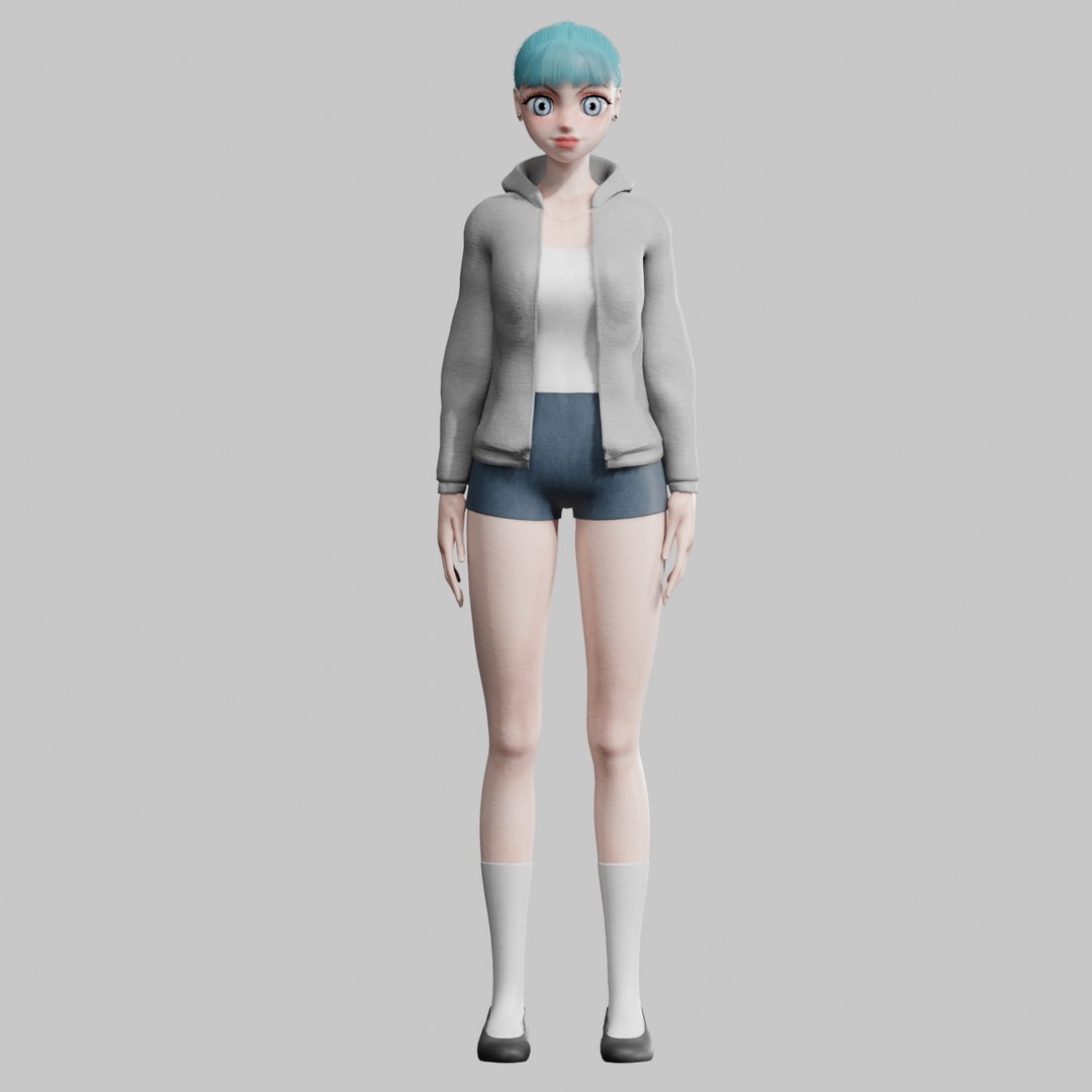 Basic Cute Girl V23680 3D - TurboSquid 2281735