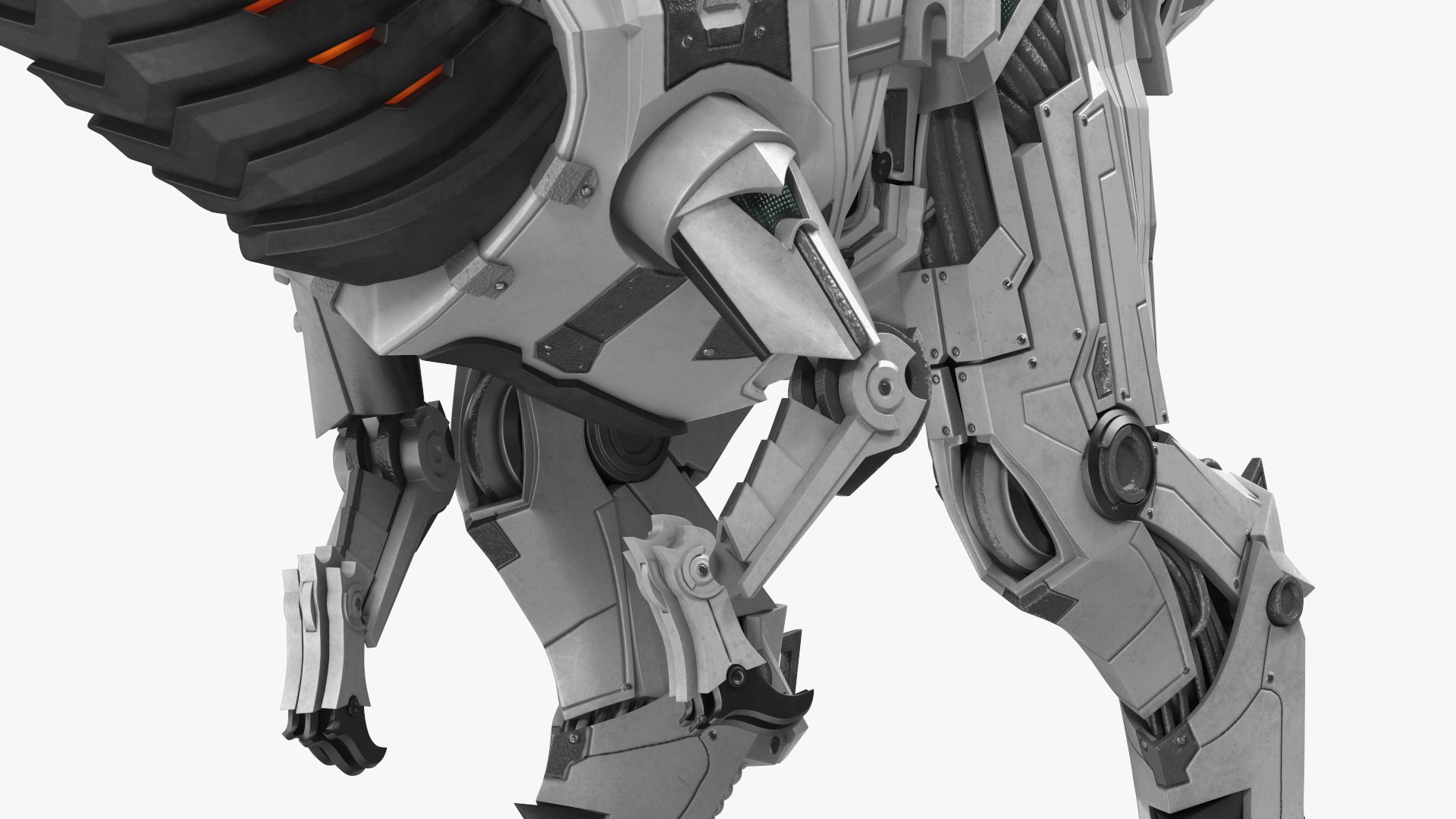 Mechanical T-Rex Dinosaur Attack Pose 3D Model - TurboSquid 2236687