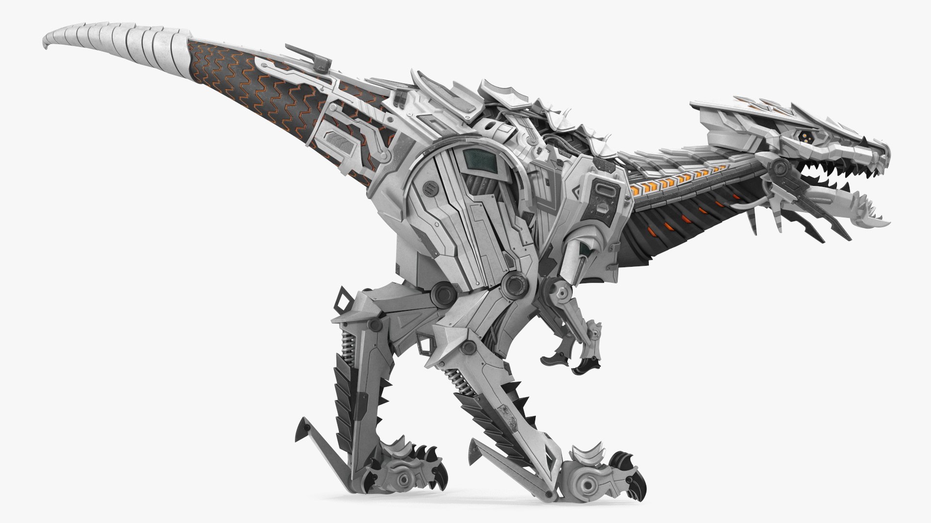 Mechanical T-Rex Dinosaur Attack Pose 3D Model - TurboSquid 2236687