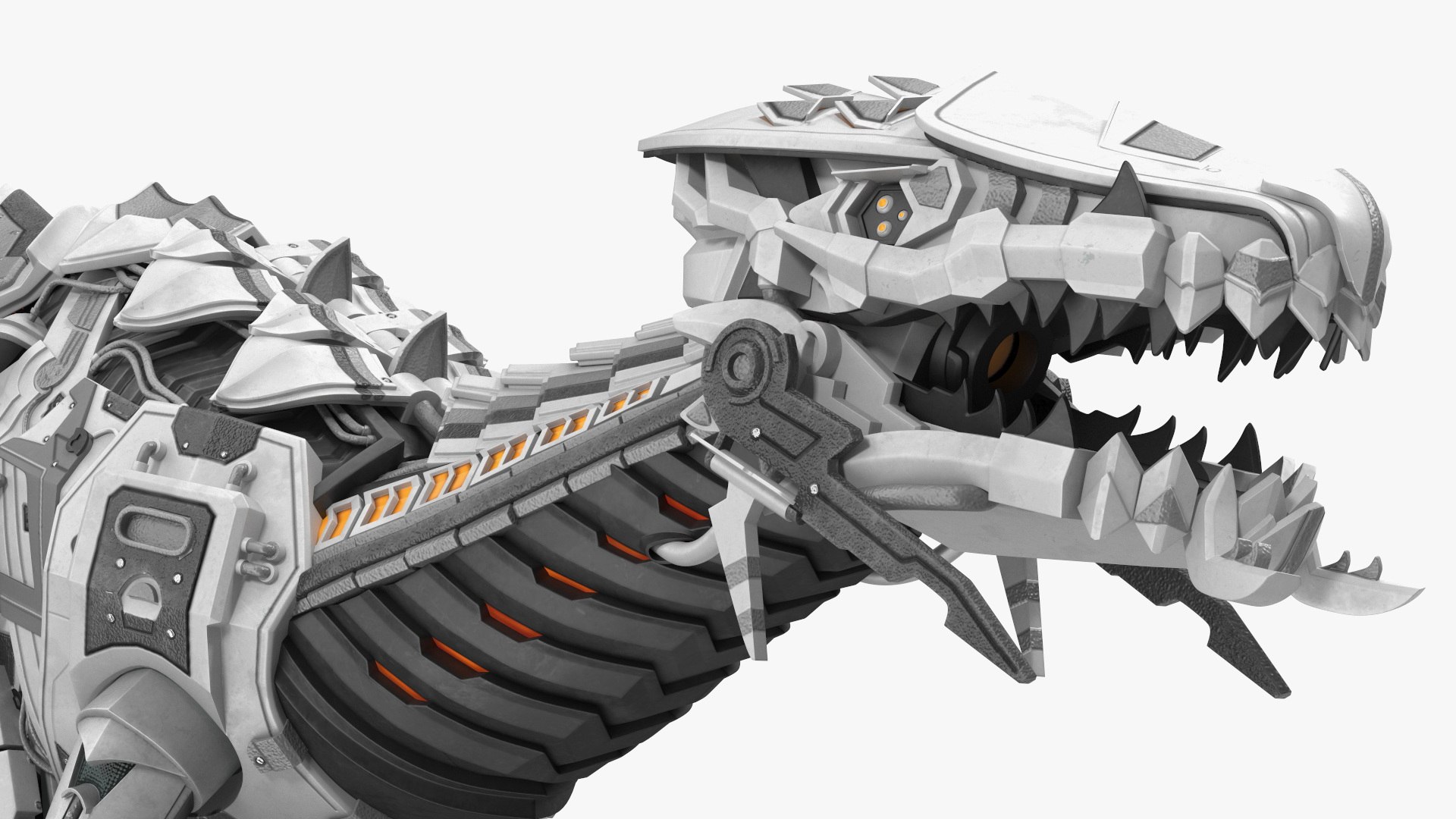 Mechanical T-Rex Dinosaur Attack Pose 3D Model - TurboSquid 2236687