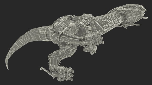 기계식 T-Rex 공룡 공격 포즈 3D 모델 - TurboSquid 2236687