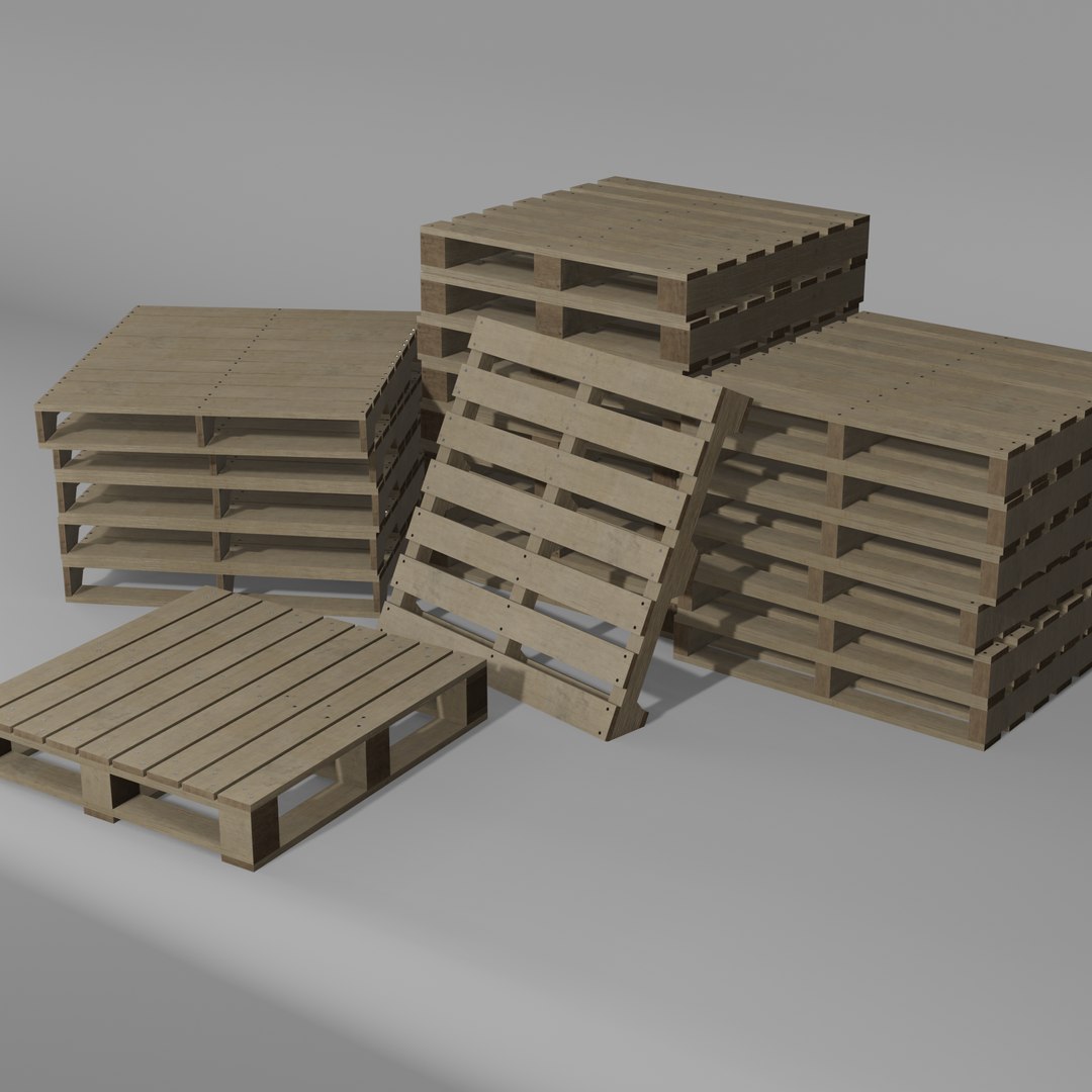 3D model Wooden Pallets - TurboSquid 2039768