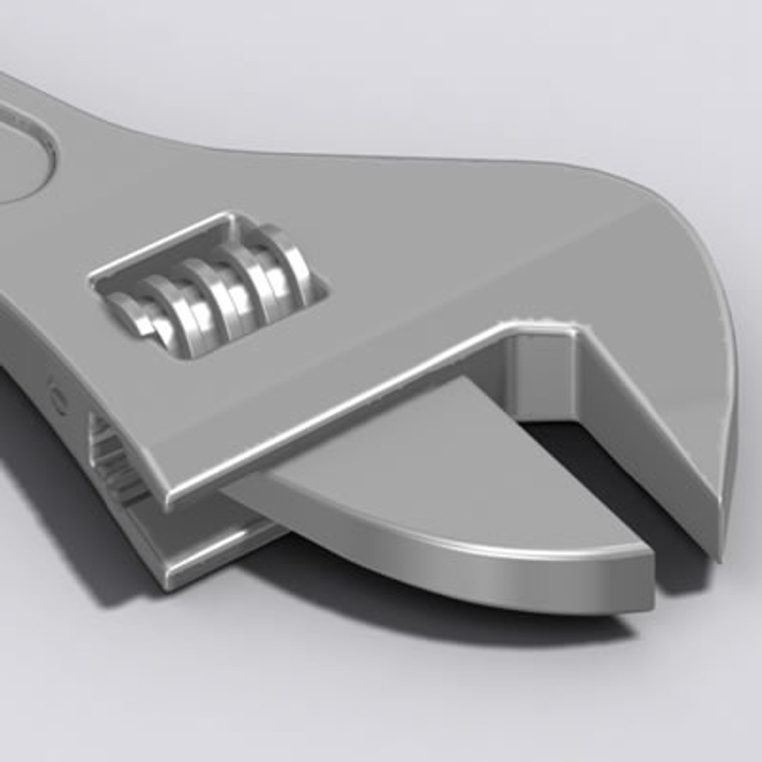 adjustable wrench 3d model