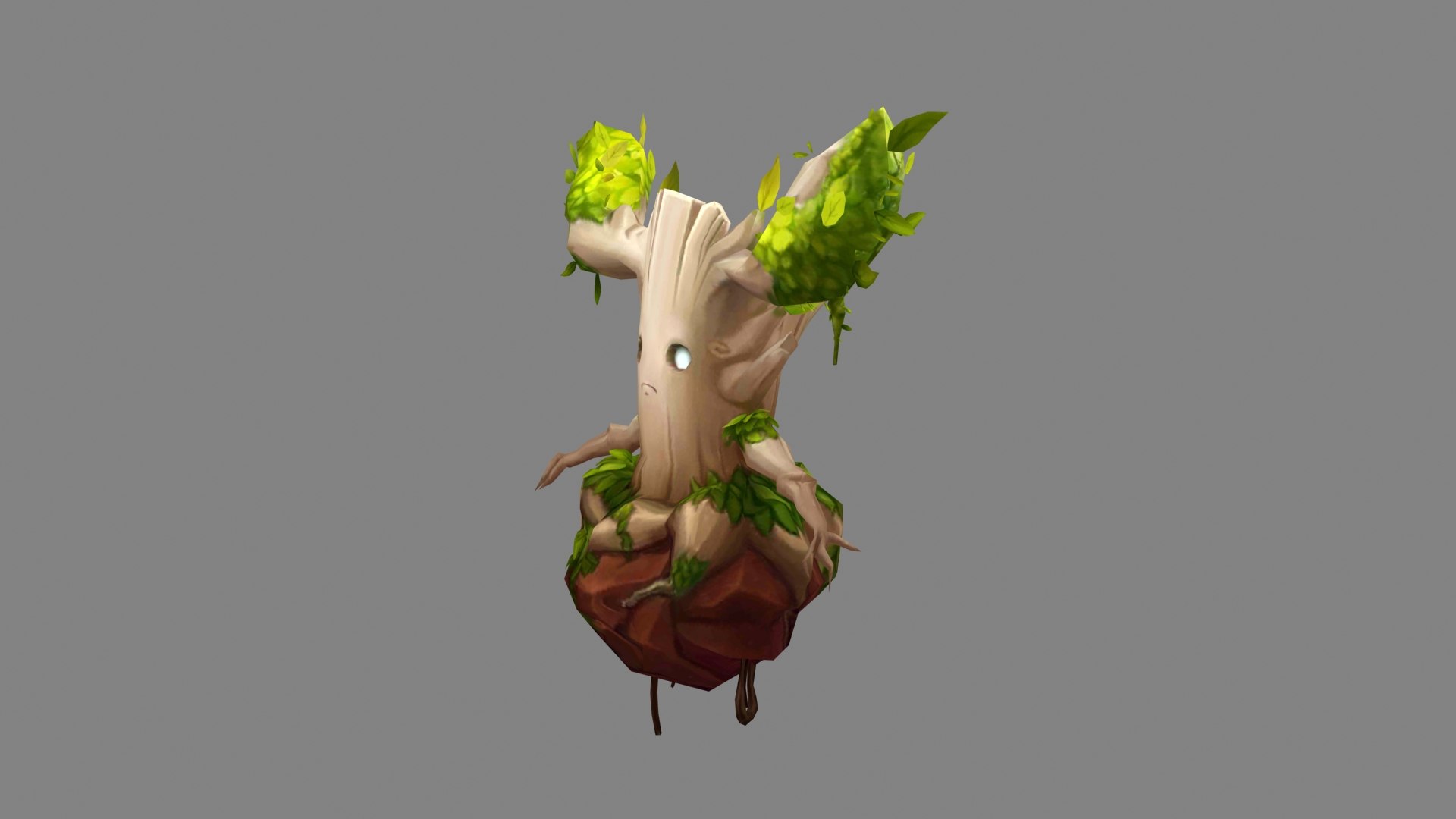 Cartoon Dryad - Tree Elf Model - TurboSquid 2265073