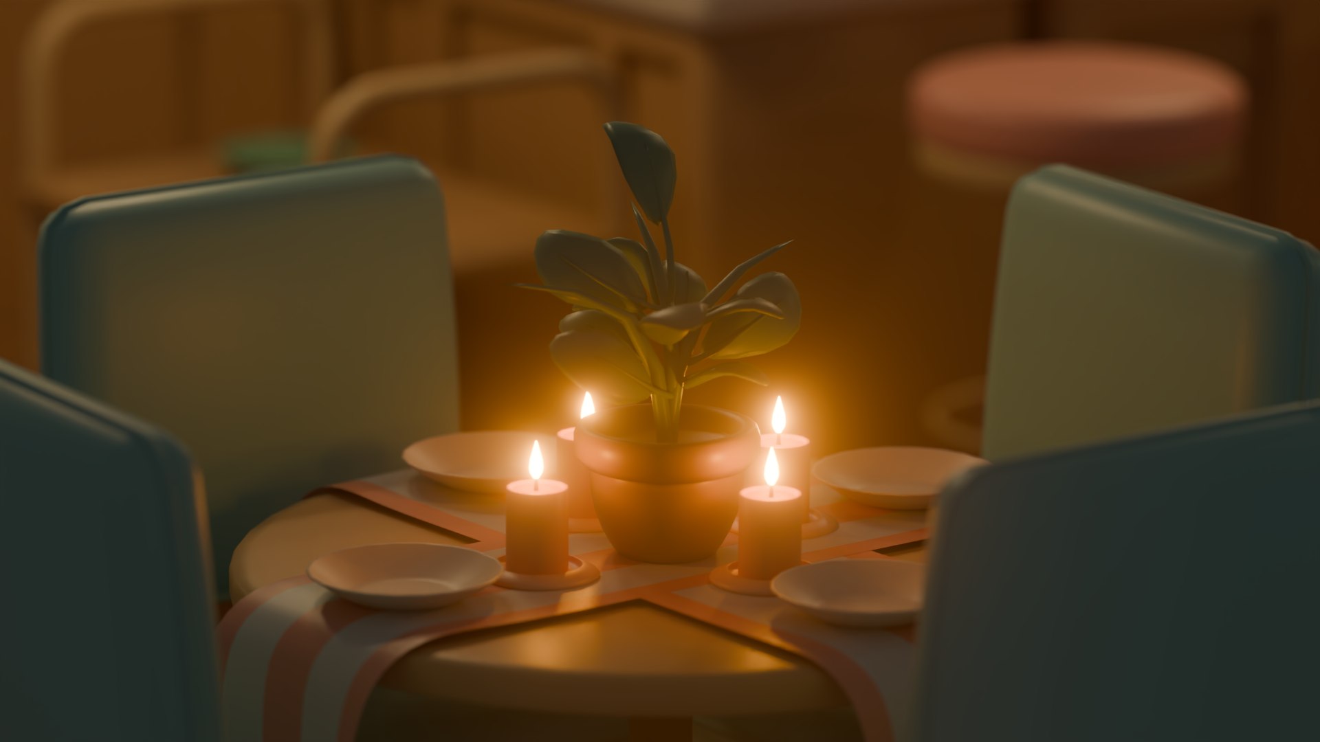 Cozy Cafe 3D Game Asset Pack 3D Model - TurboSquid 2389196