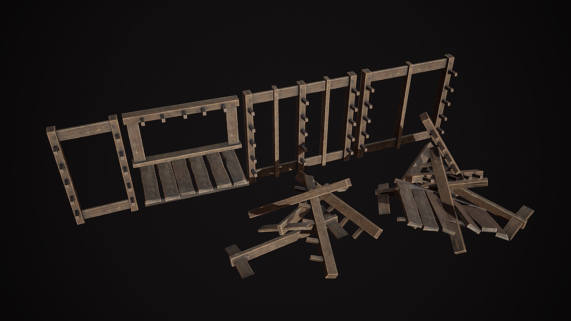 Medieval Weapon - Stands 3D Model - TurboSquid 2197815