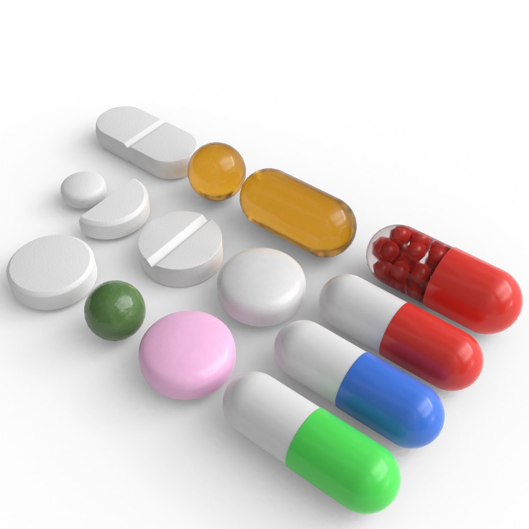 Simple pills pack 3D model - TurboSquid 1533299