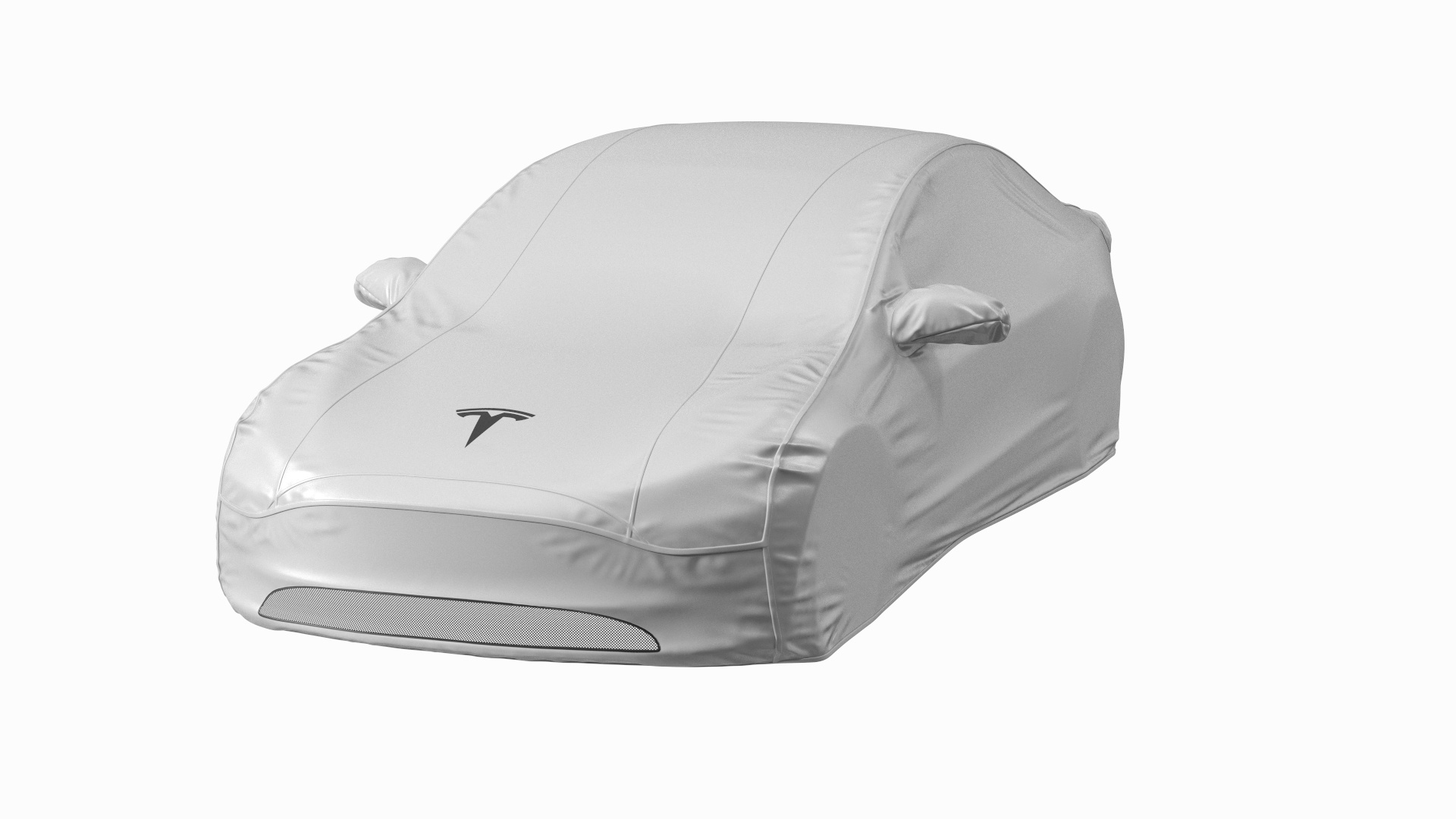 Tesla Model 3 Car Cover White 3D Model - TurboSquid 2158661