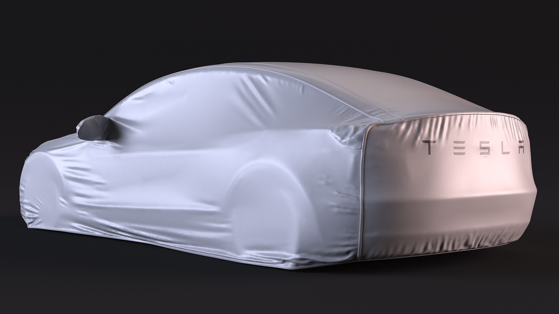 Tesla Model 3 Car Cover White 3D Model - TurboSquid 2158661
