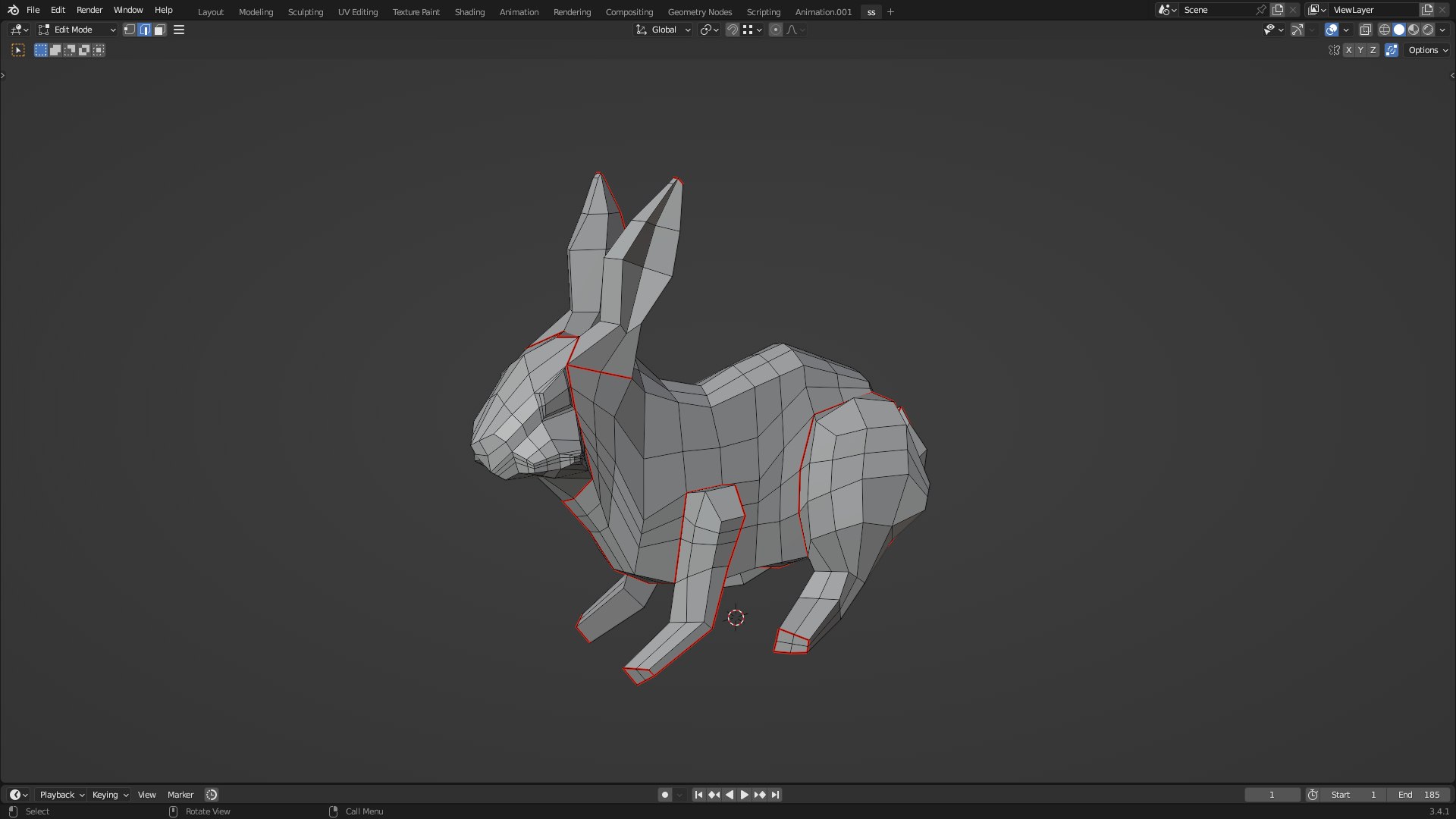 Low Poly Bunny 3D Model - TurboSquid 2079222
