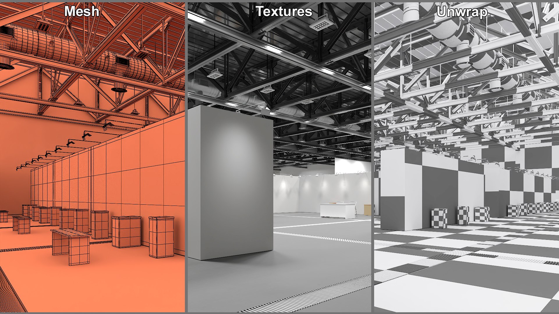 Exhibition Area 3D Model - TurboSquid 2316289