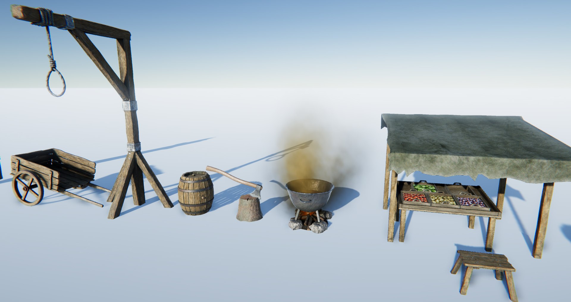 Medieval Props Set 3D Model - TurboSquid 1480942