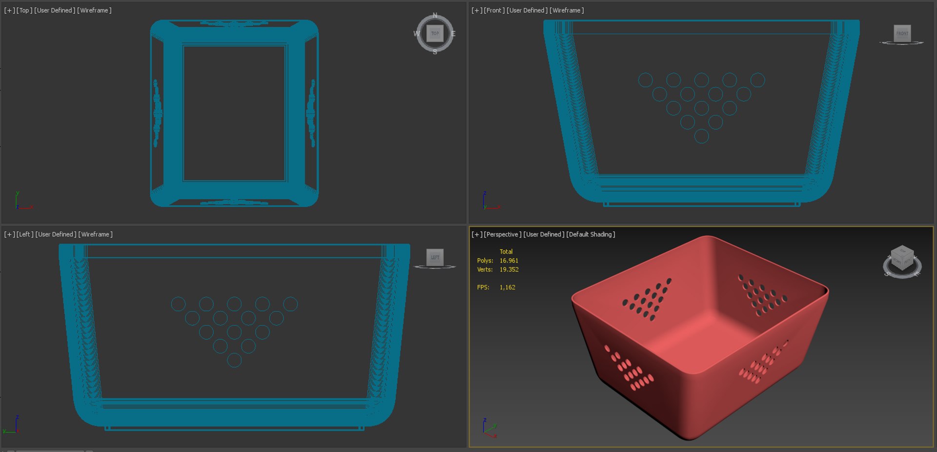 Plastic Basket 3D Model - TurboSquid 1960890