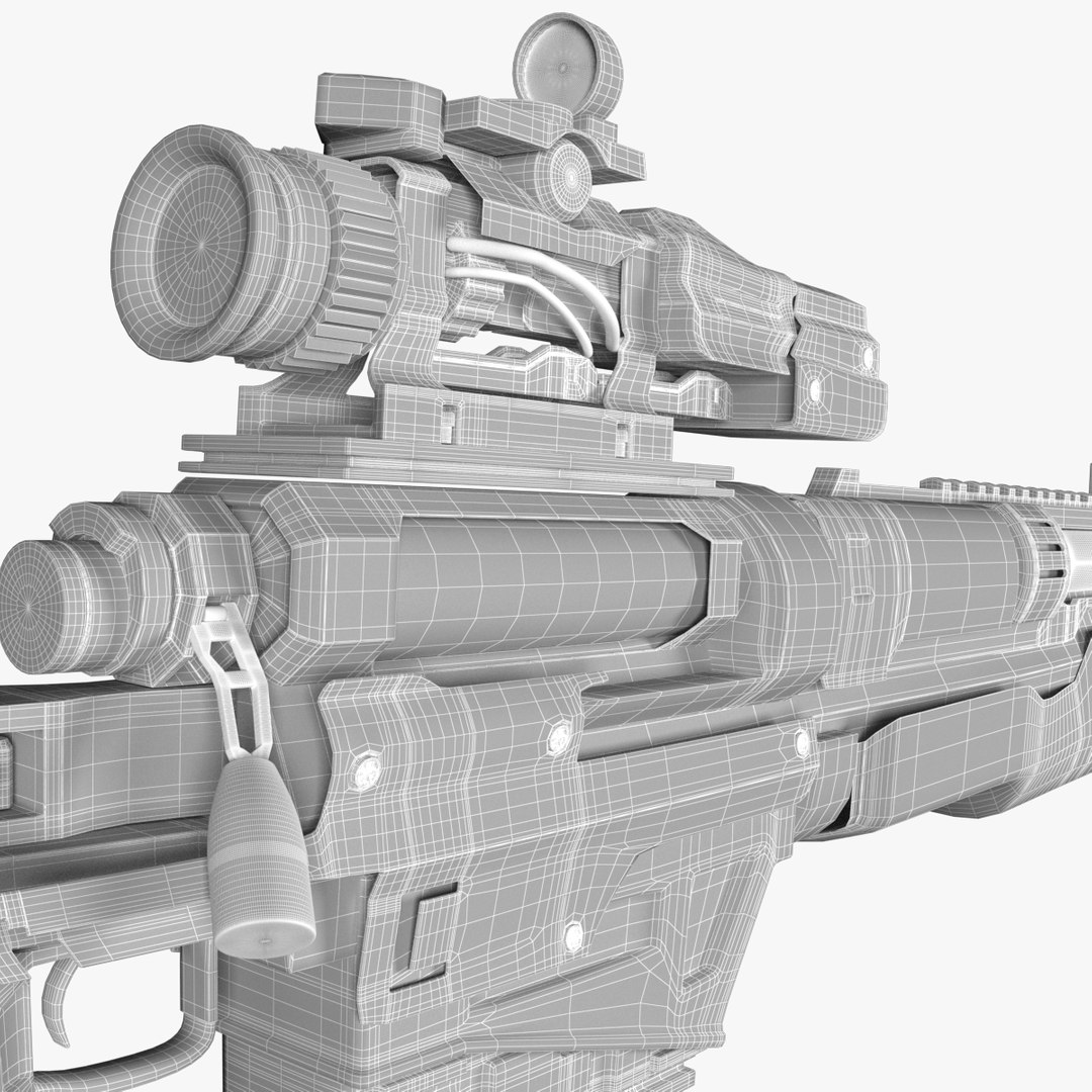 3D Sniper Rifle - TurboSquid 1241242