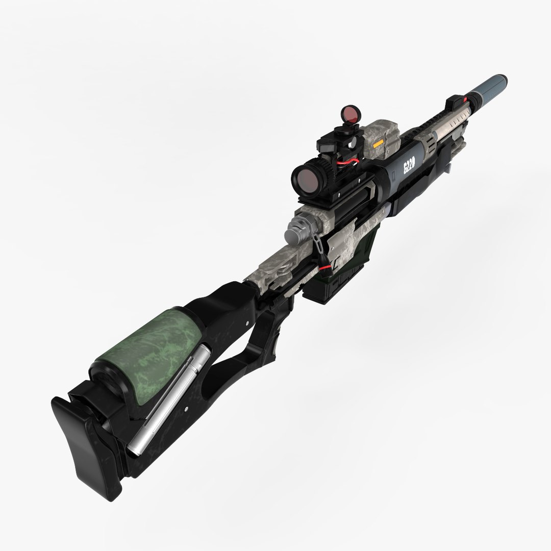 3D Sniper Rifle - TurboSquid 1241242