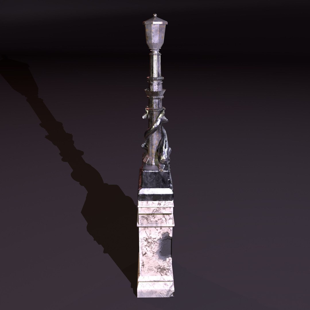 Dolphin Lamp Post 3D Model - TurboSquid 1517218