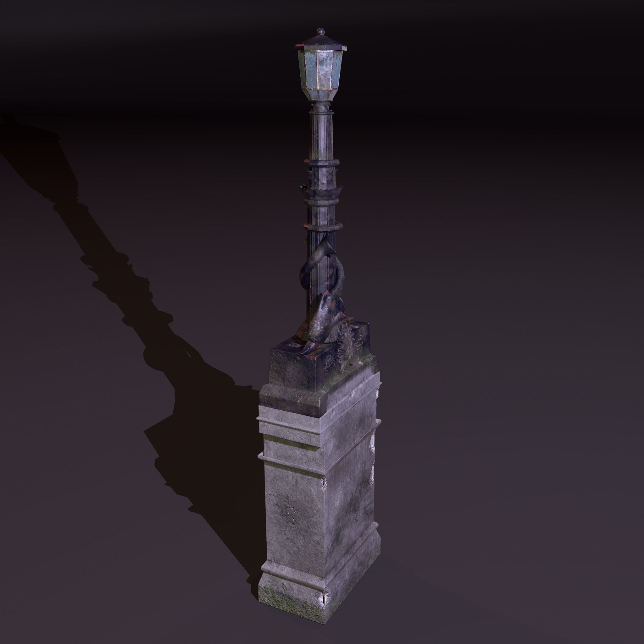 modelo 3d Poste de luz de delfín gratis - TurboSquid 1517218