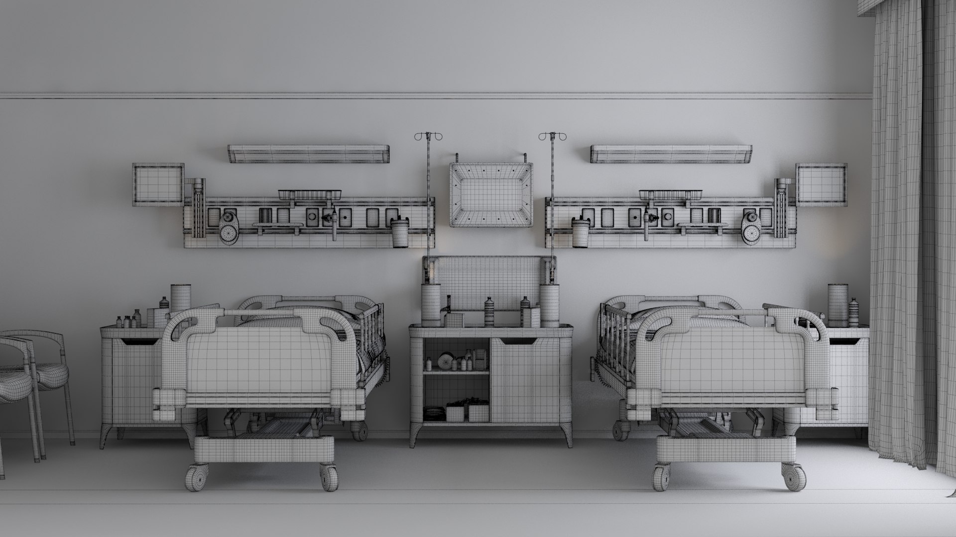 3D Private Ward Hd - TurboSquid 1575836