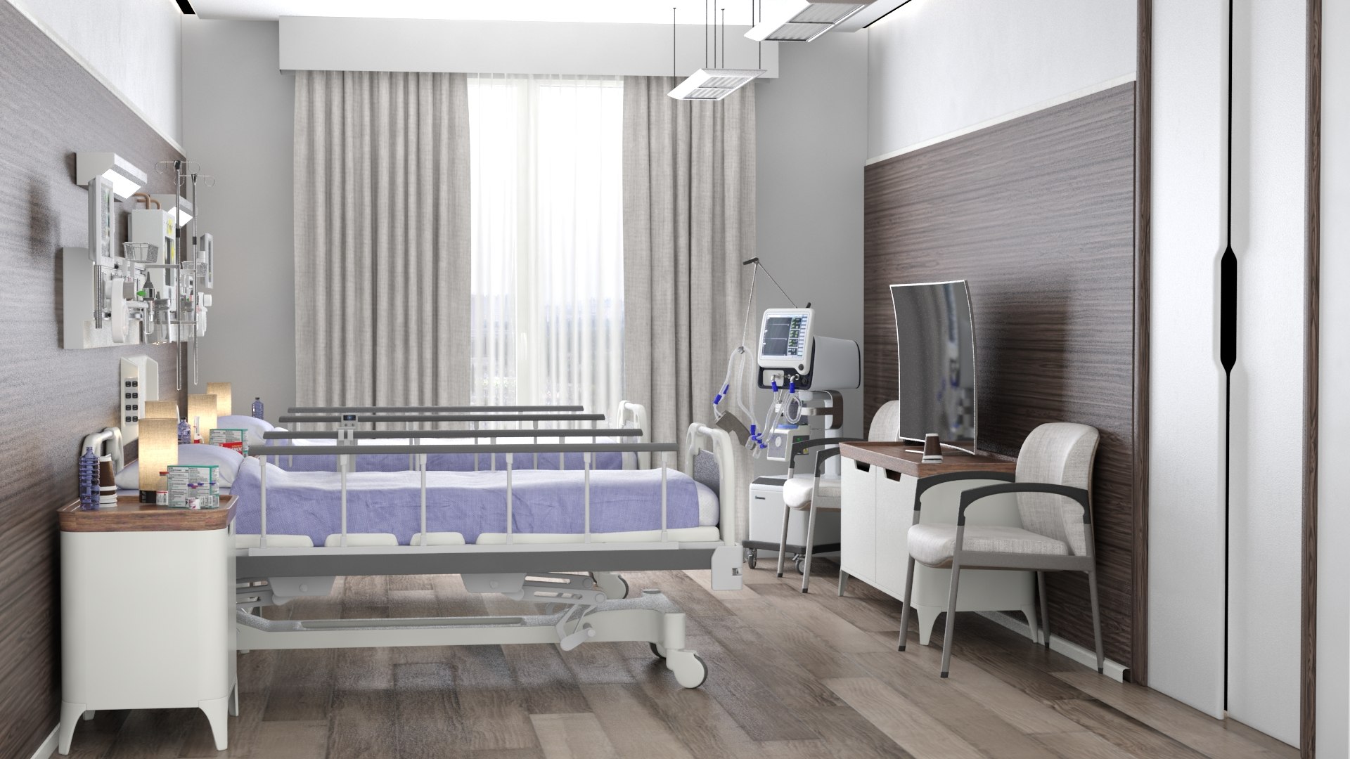 3D Private Ward Hd - TurboSquid 1575836