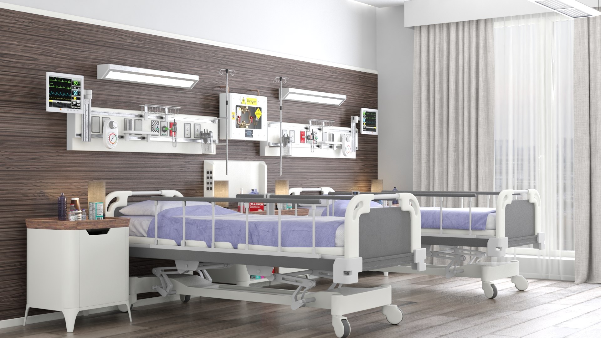 3D Private Ward Hd - TurboSquid 1575836