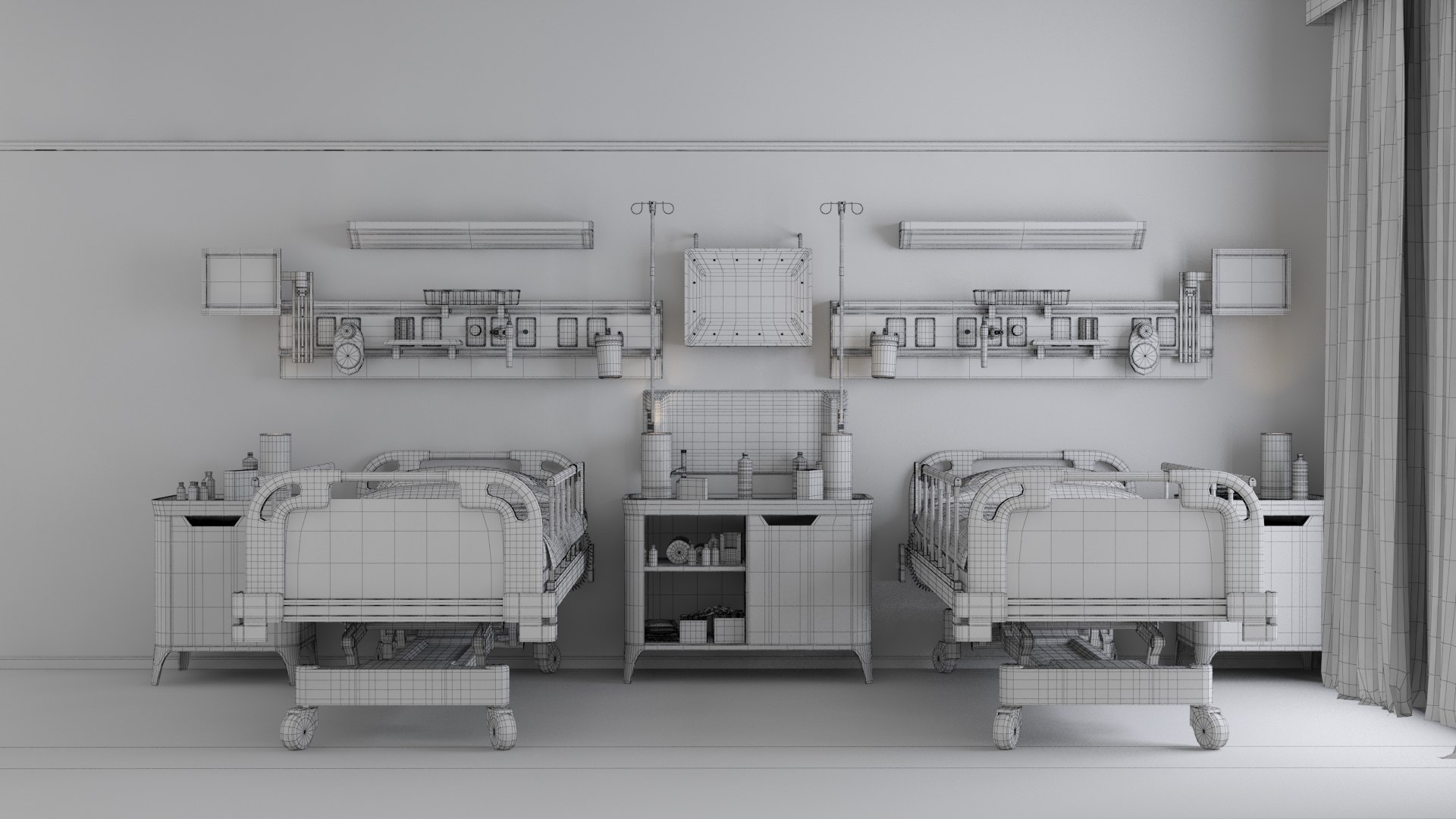 3D Private Ward Hd - TurboSquid 1575836