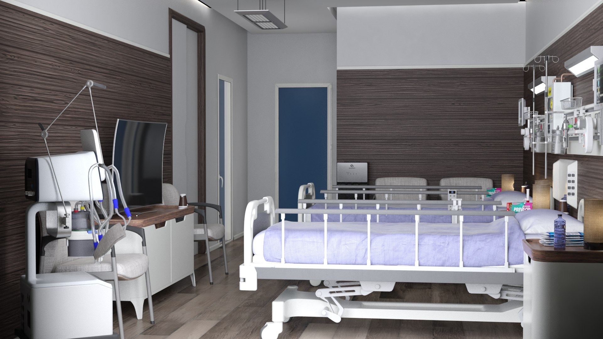 3D Private Ward Hd - TurboSquid 1575836