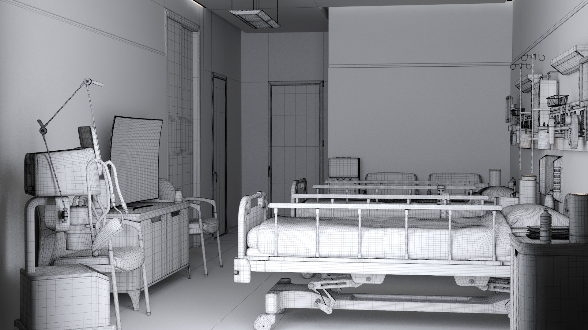 3D Private Ward Hd - TurboSquid 1575836