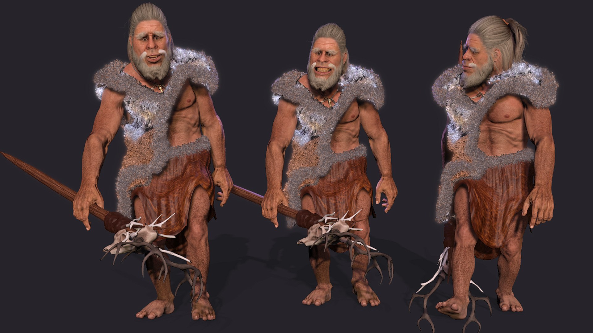 CaveMan 3D Model - TurboSquid 1840921