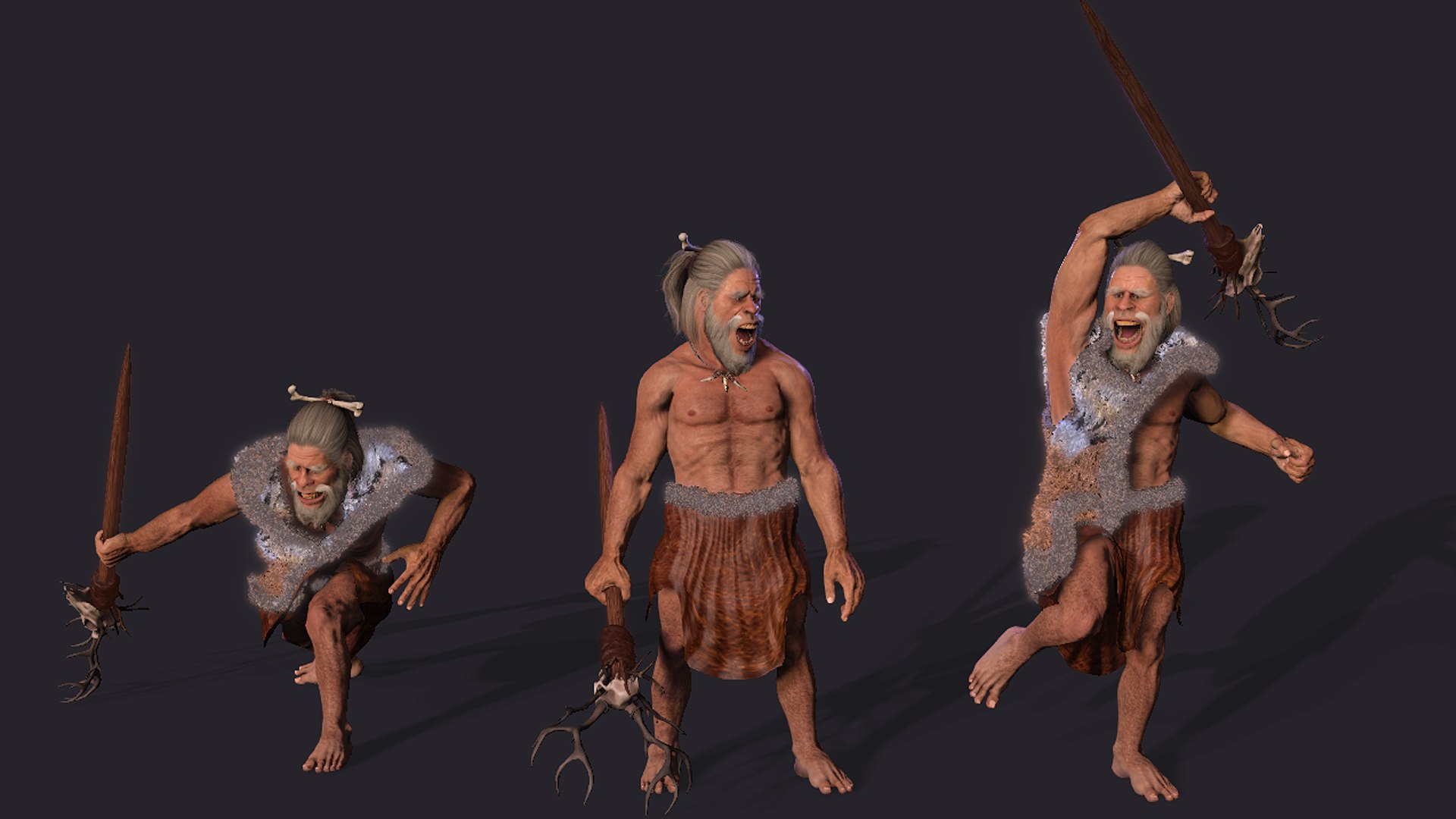 CaveMan 3D Model - TurboSquid 1840921