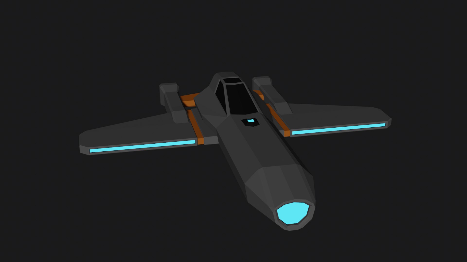Sci-Fi Low Poly Spaceship Model - TurboSquid 1840527