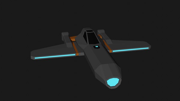 Sci-Fi Low Poly Spaceship model - TurboSquid 1840527