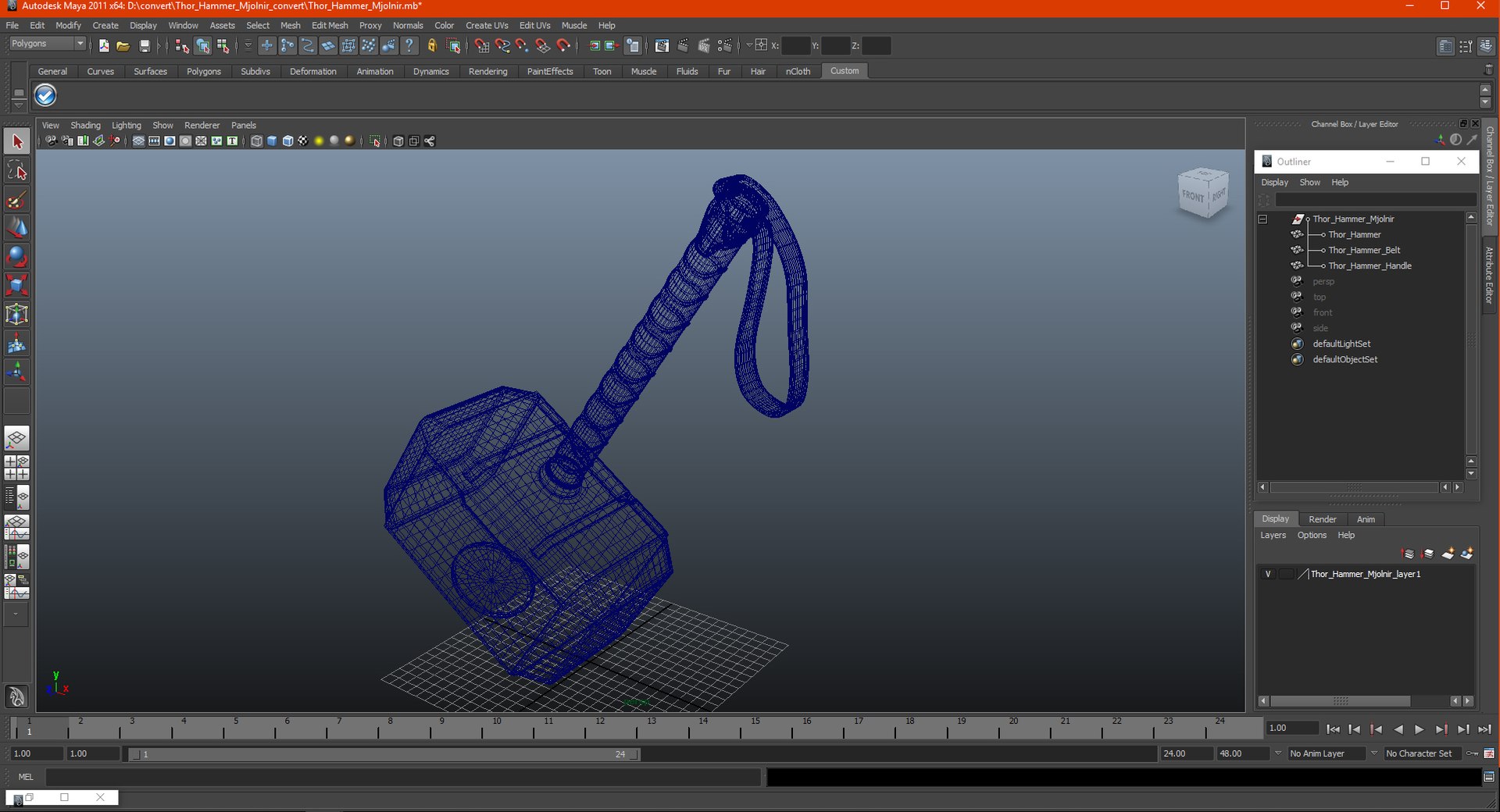 3D thor hammer mjolnir - TurboSquid 1446969