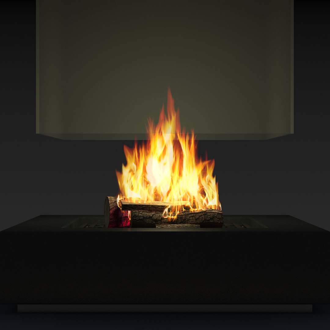 Fireplace Glass 3d Model