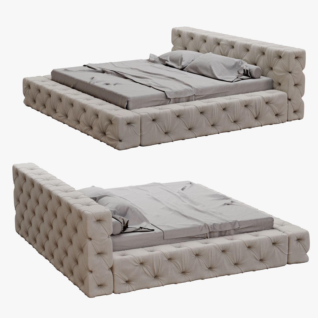 Soho Bed 3D Model - TurboSquid 1285005