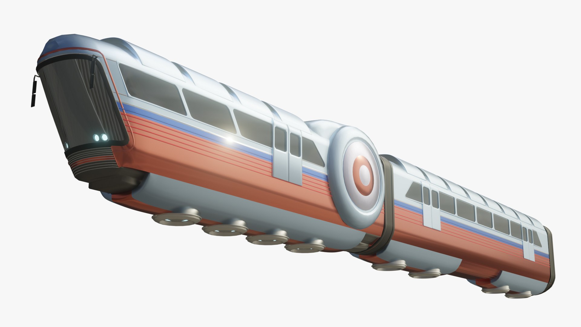 Futuristic Train Model - TurboSquid 1899069