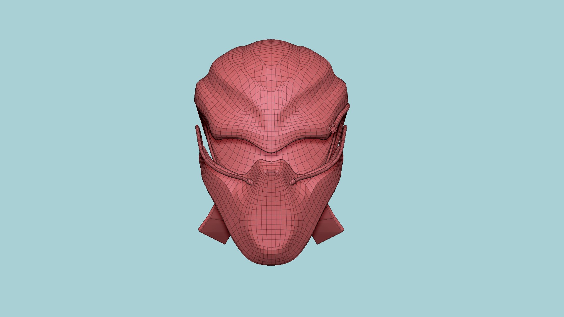 SciFi Ninja Mask A05 Full White - Character Design Fashion 3D Model ...