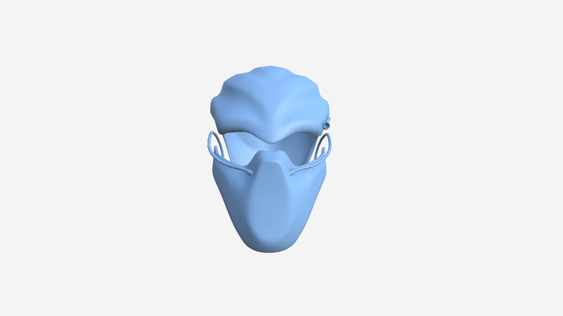 SciFi Ninja Mask A05 Full White - Character Design Fashion 3D Model ...