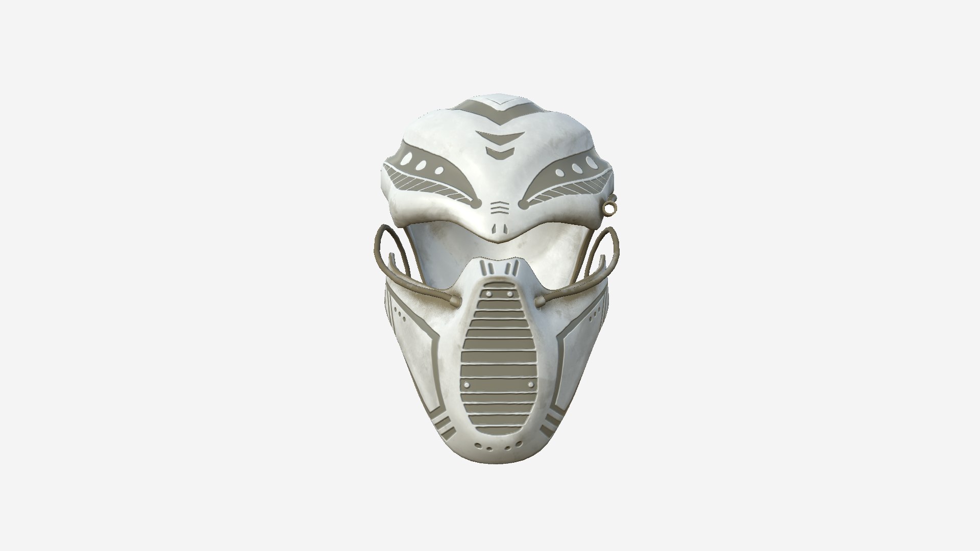 SciFi Ninja Mask A05 Full White - Character Design Fashion 3D Model ...