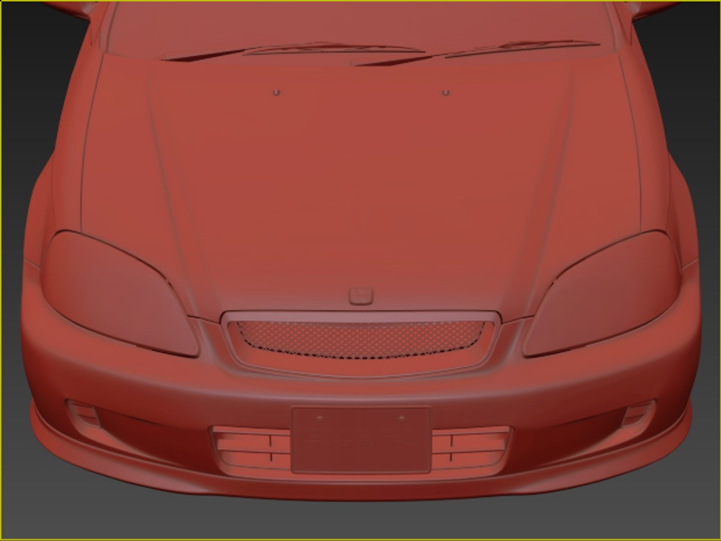 Civic Type R 3D Model - TurboSquid 1511974