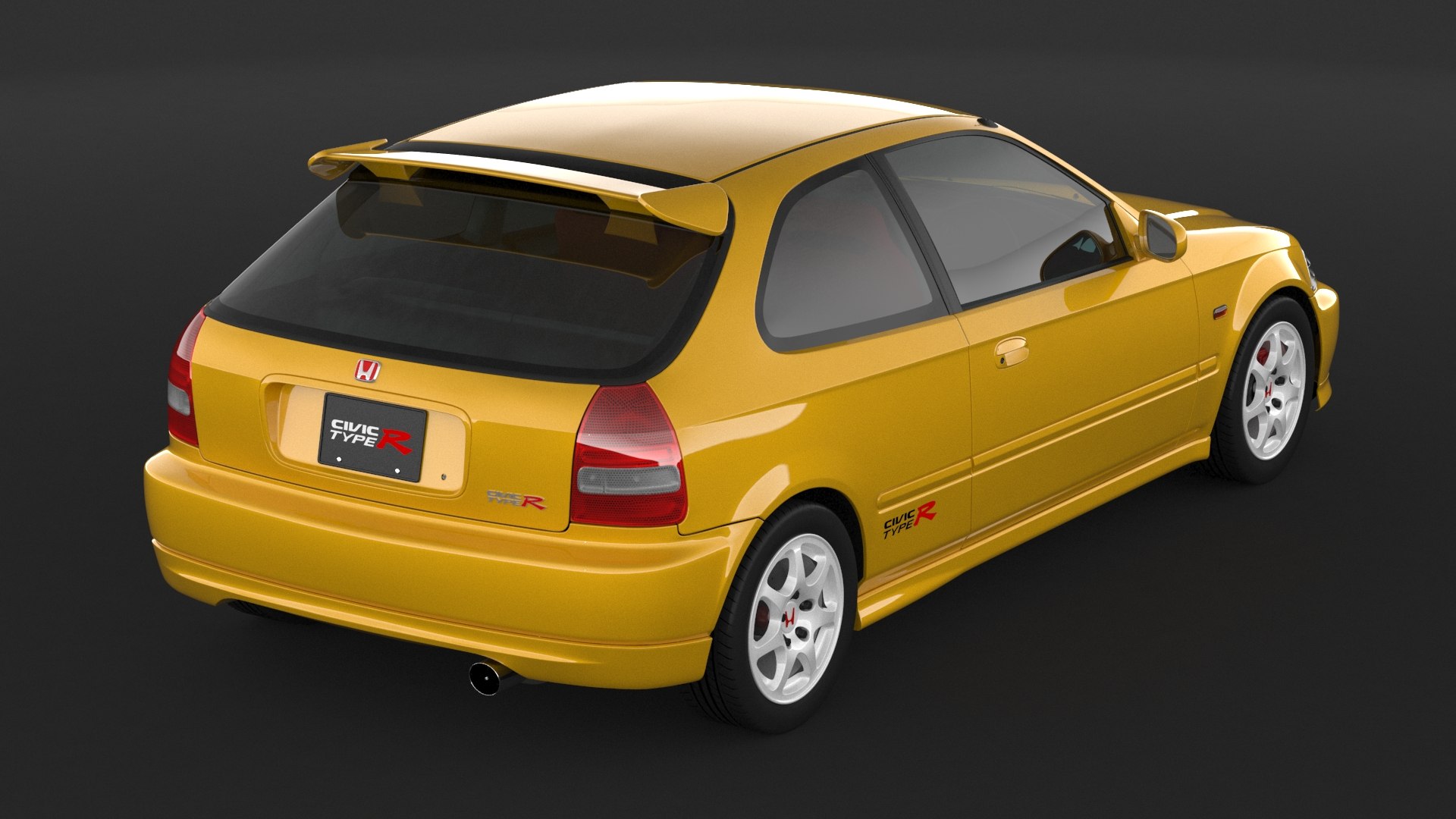 Civic Type R 3D Model - TurboSquid 1511974