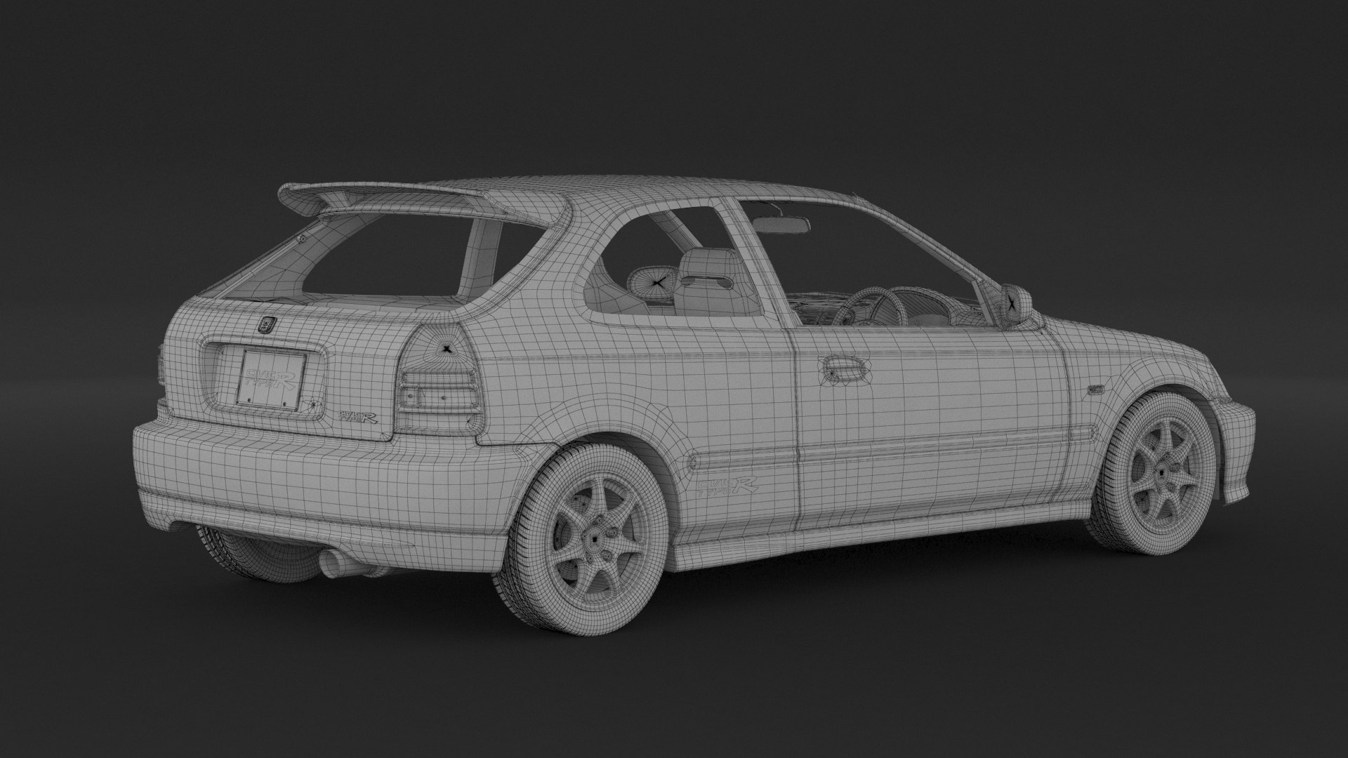 Civic Type R 3D Model - TurboSquid 1511974